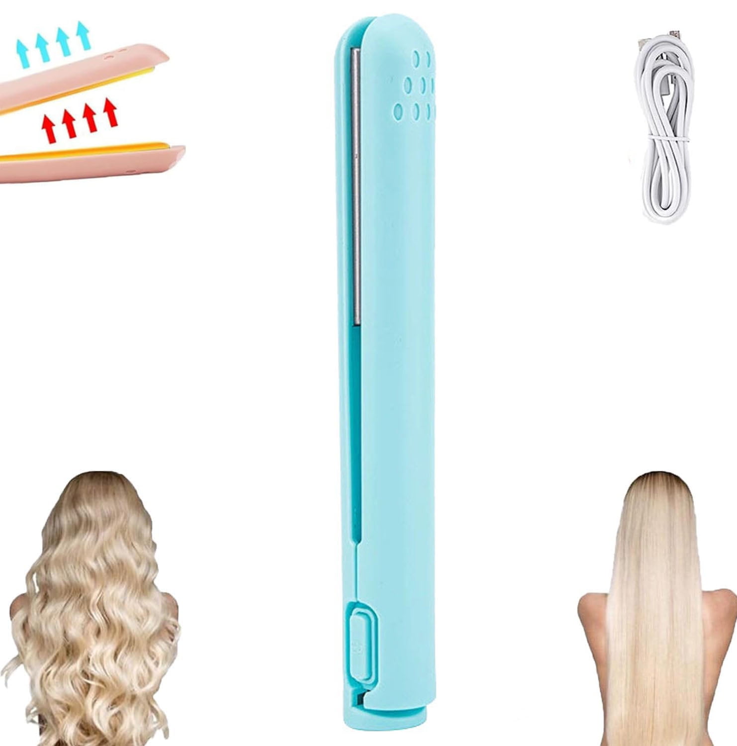 Beautyskin USA Mini Curling Iron, Dual Glam Mini Dual Purpose Curling ...