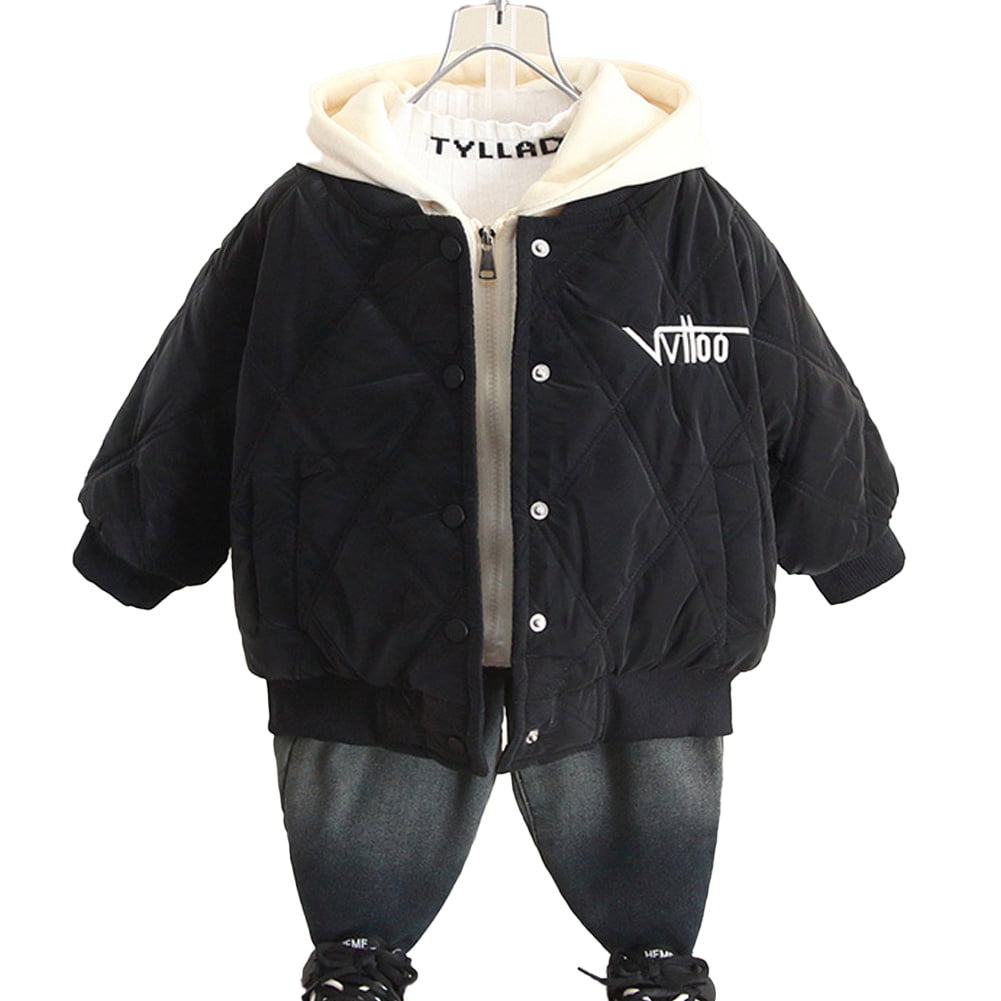 Beautyzll 1-12T Boys Winter Hooded Down Outerwear Coats for Kids Baby ...