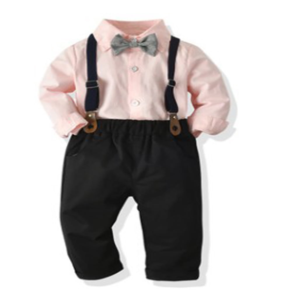 Beautyzll 1-8T Boys Dress Shirt for Kids Toddler,Baby Long Sleeve ...