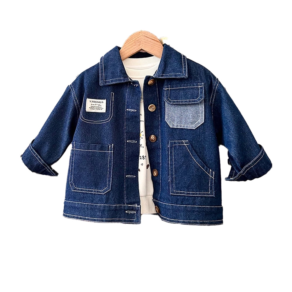 Beautyzll 1-8T Kids Toddler Boys Denim Jacket Outerwear Spring Fall ...