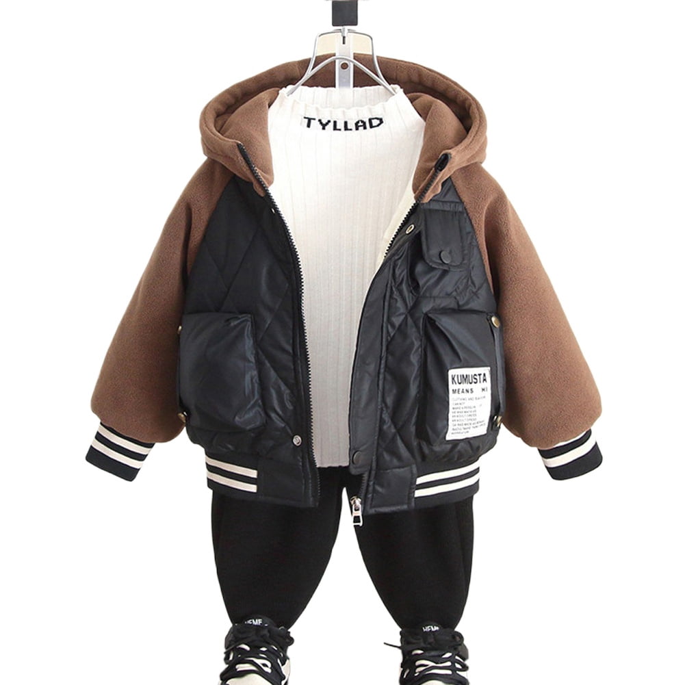 Beautyzll 2-12T Boys Winter Hooded Down Outerwear Coats for Kids Baby ...