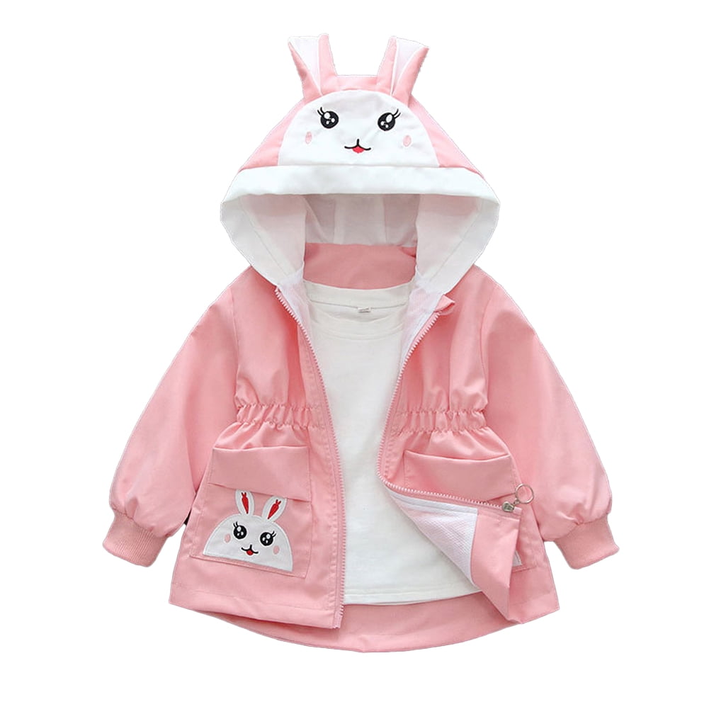 Beautyzll 2-13 Years Girls Hoodies Coat Jacket Kids Toddler Long Sleeve ...