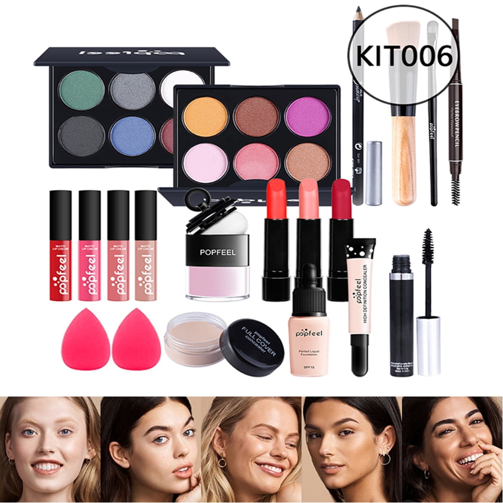 Beautyzll 20PCS Beginner Makeup Set for Girls Includes Eyeshadow ...