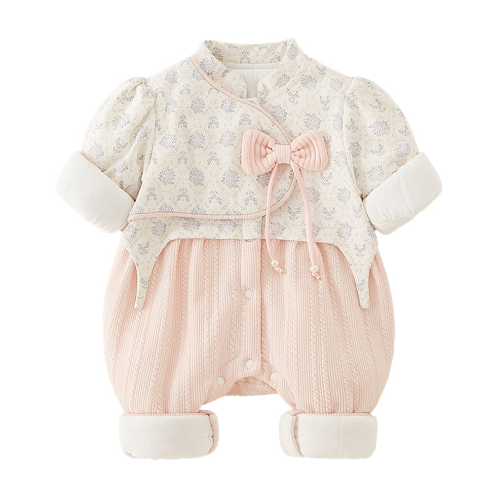 Beautyzll Baby Infant Girls Winter Chinese Style Jumpsuits,Newborn Boys ...