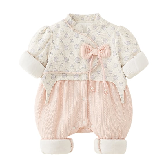 Beautyzll Baby Infant Girls Winter Chinese Style Jumpsuits,Newborn Boys ...