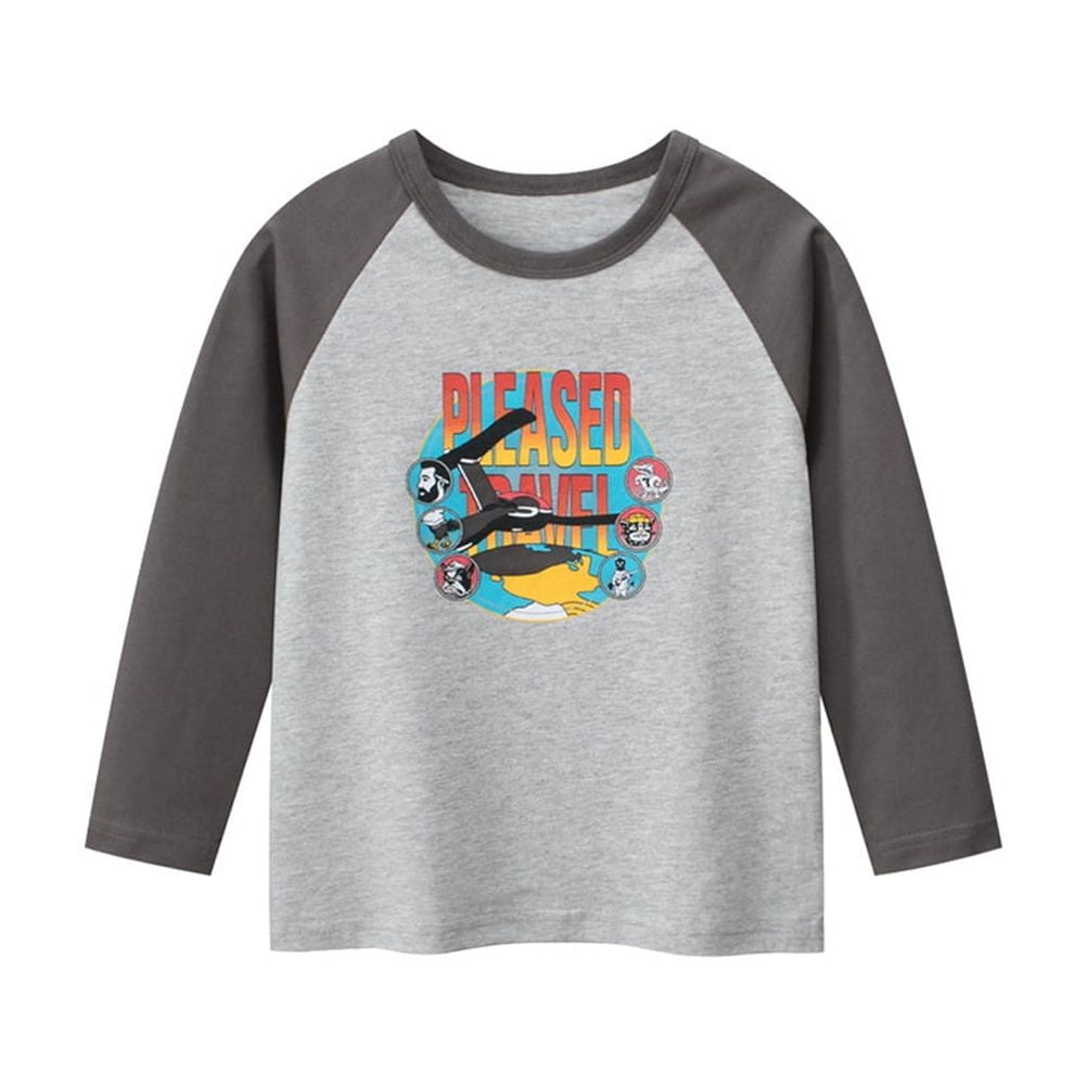 Beautyzll Baby Kids Boys T-Shirts Toddler Long Sleeve Crewneck Shirt 1 ...