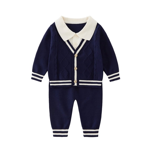 Beautyzll Infant Baby Knit Sweater and Pants Set,Newborn Boys Cotton ...