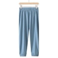 Beautyzll Kids Boys Girls Quick Dry Ice Silk Pants,5-13T Unisex Loose ...