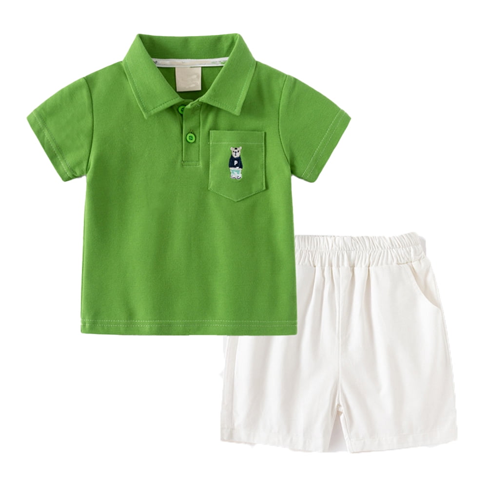 Beautyzll Kids Toddler Boys 2 Piece Summer Shorts Outfits 1-8Y Baby ...