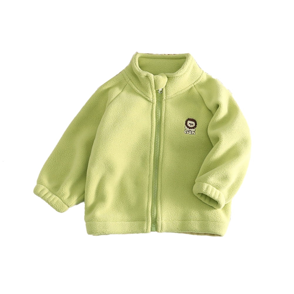 Beautyzll Kids Toddler Fleece Warm Jacket Fall Spring Zip-Up Light Coat ...