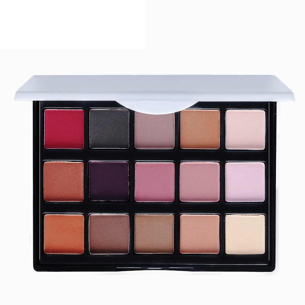 Beautyzll Mini Eyeshadow Palette 15 Colors Eye Shadow Waterproof Make ...