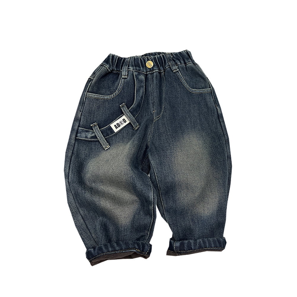 Beautyzll Toddler Baby Boys Winter Fall Jeans Pants Kids Long Denim ...