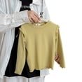 Beautyzll Toddler Baby Girls Long Sleeve Shirt Solid Color 100% Cotton ...