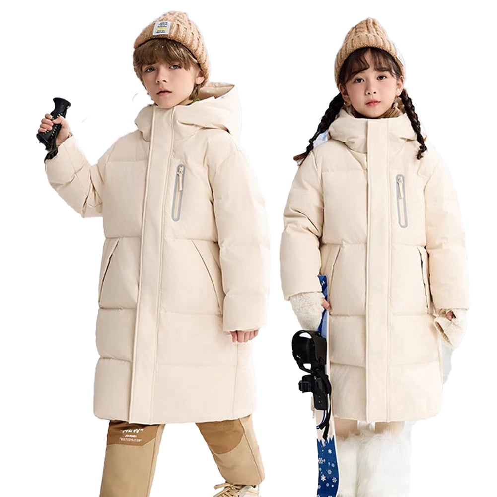 Beautyzll Toddler Boys Girls Long Sleeve Hooded Puffer Jackets Winter ...
