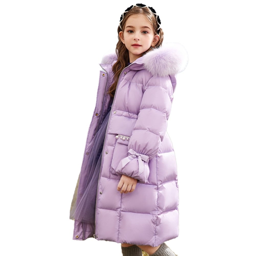 Beautyzll Toddler Boys Girls Winter Down Outerwear Coat Kids Long ...
