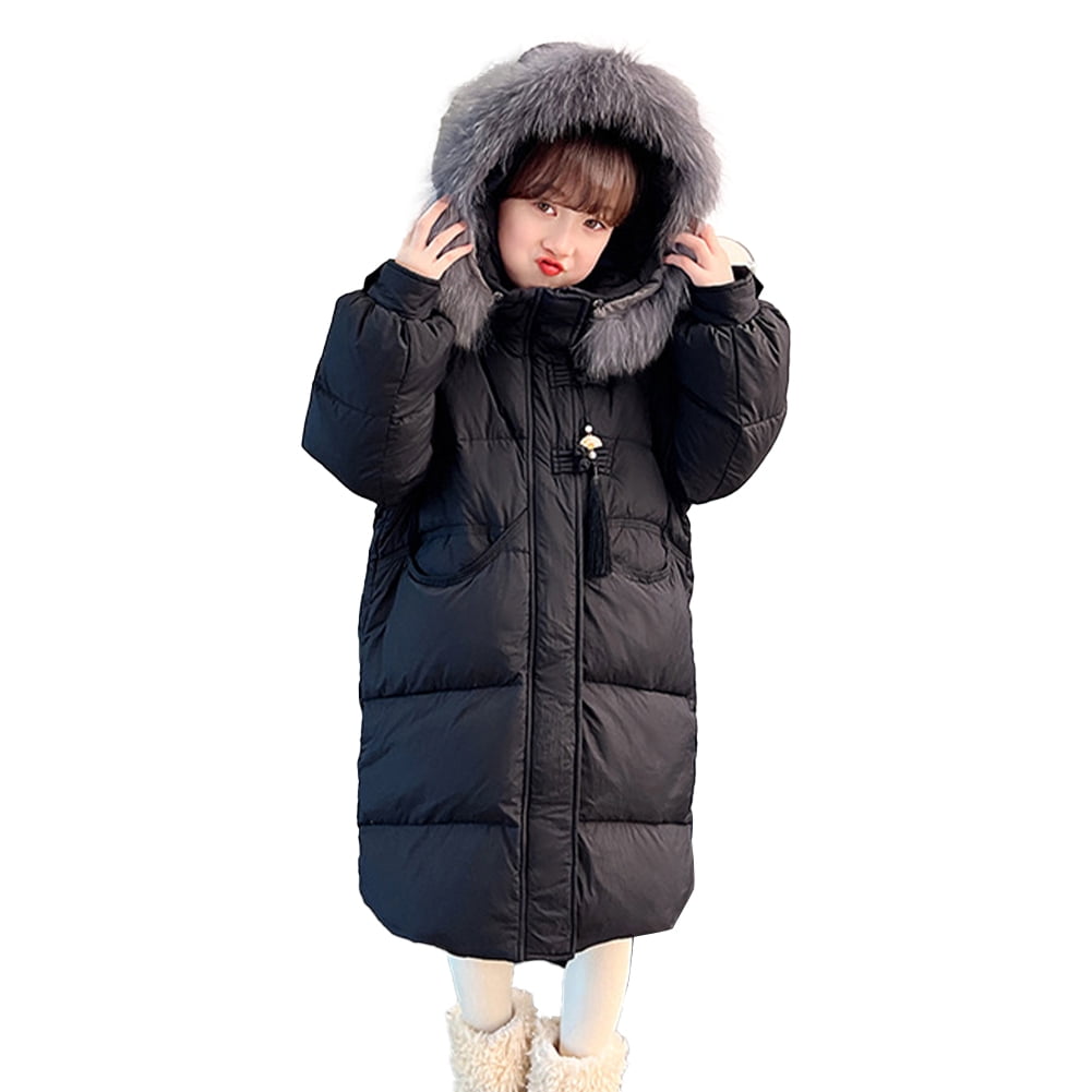 Beautyzll Toddler Boys Girls Winter Down Outerwear Coat Kids Long ...