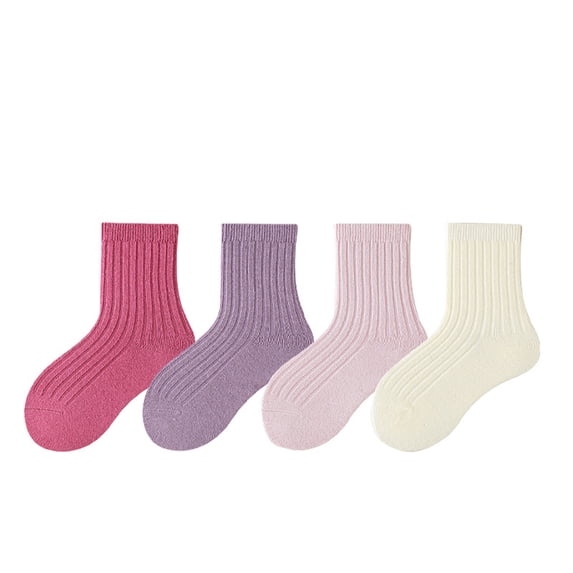Beautyzll Toddler Girls Socks Kids Socks Boys Crew School Athletic Mid ...