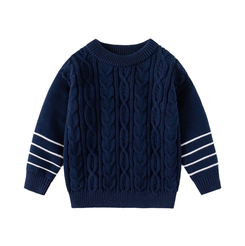 Beautyzll Toddler Kids Long Sleeve Pullover Knit Sweater for Boys ...