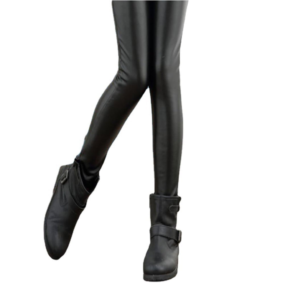 Beautyzll Toddler Kids Winter Fall Leather Leggings Pants for Girls 2 ...