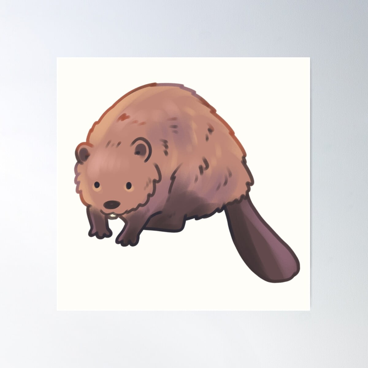 Beaver Art Poster Wall Art, Modern Wall Decor For Living Room Bedroom ...