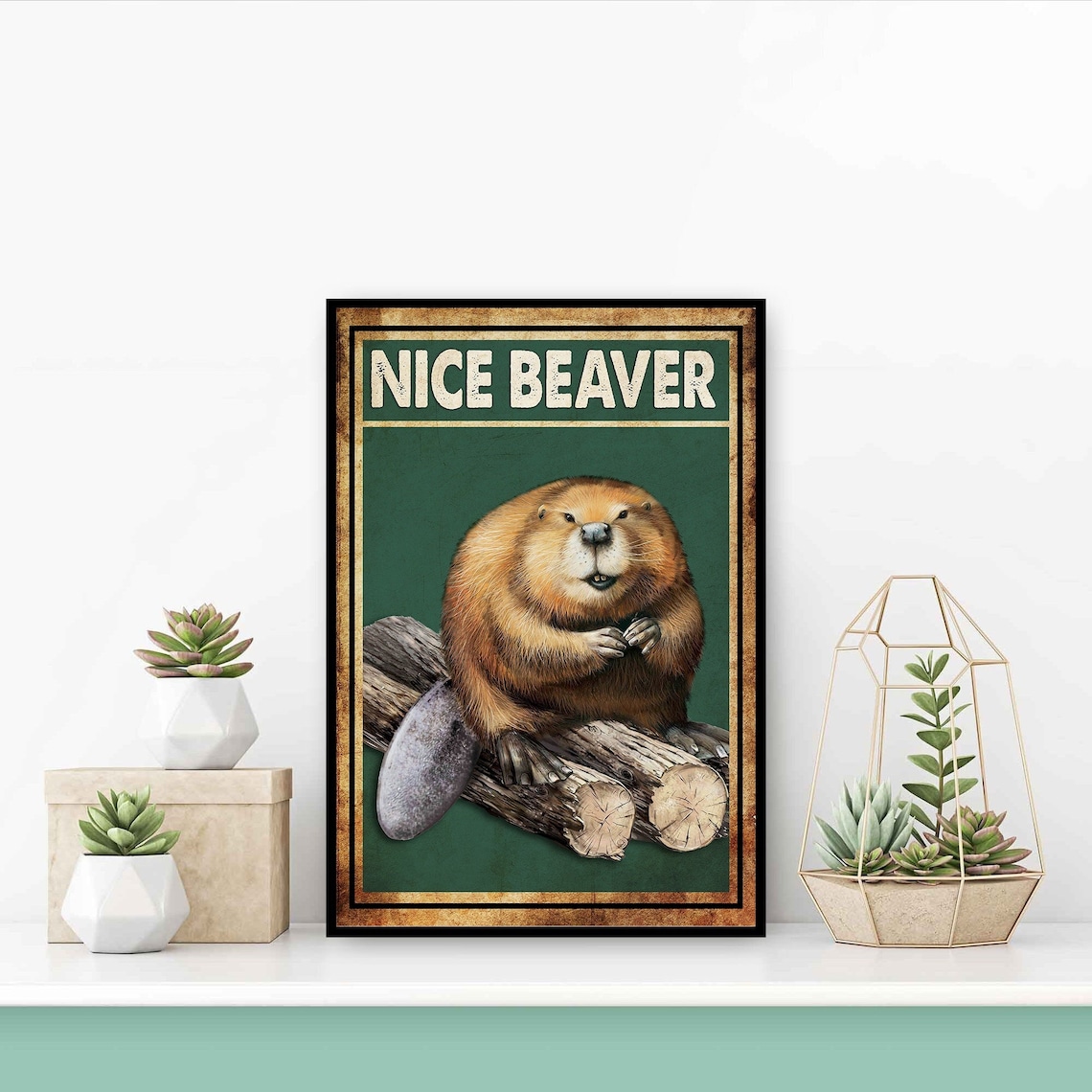 Beaver Bathroom Funny Art, Nice Beaver And Wood Beaver Funny Bathroom ...