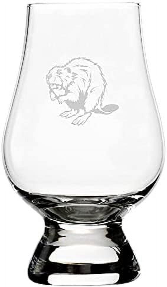 Beaver Body Zoo Animal Themed Etched 6.5oz Glencairn Whisky Glass ...