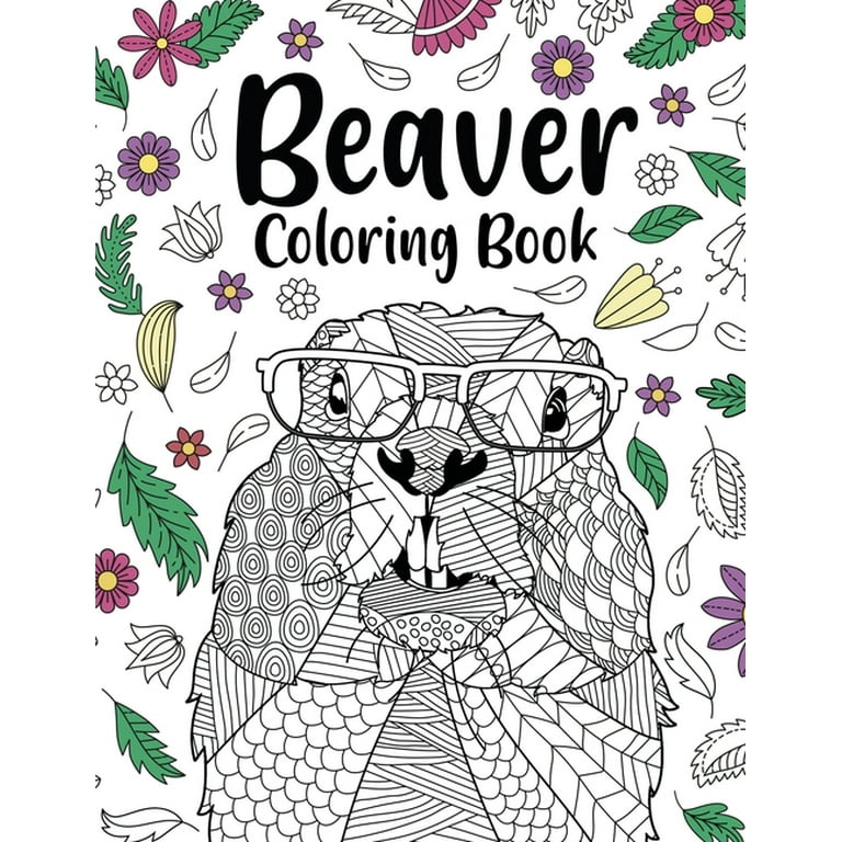 beaver coloring pages for kids