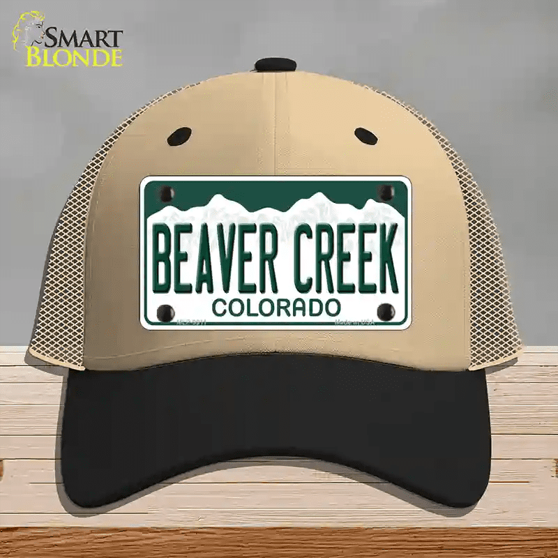Beaver Creek Colorado Novelty License Plate Hat Mesh Khaki|Black ...
