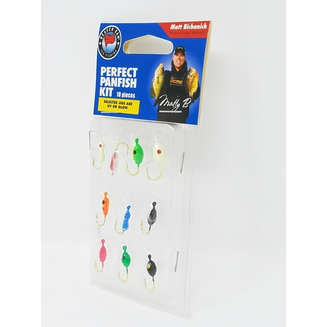 Beaver Dam Ice Fishing Jig Panfish Kit, Model 2, Contains 10 Pc ...