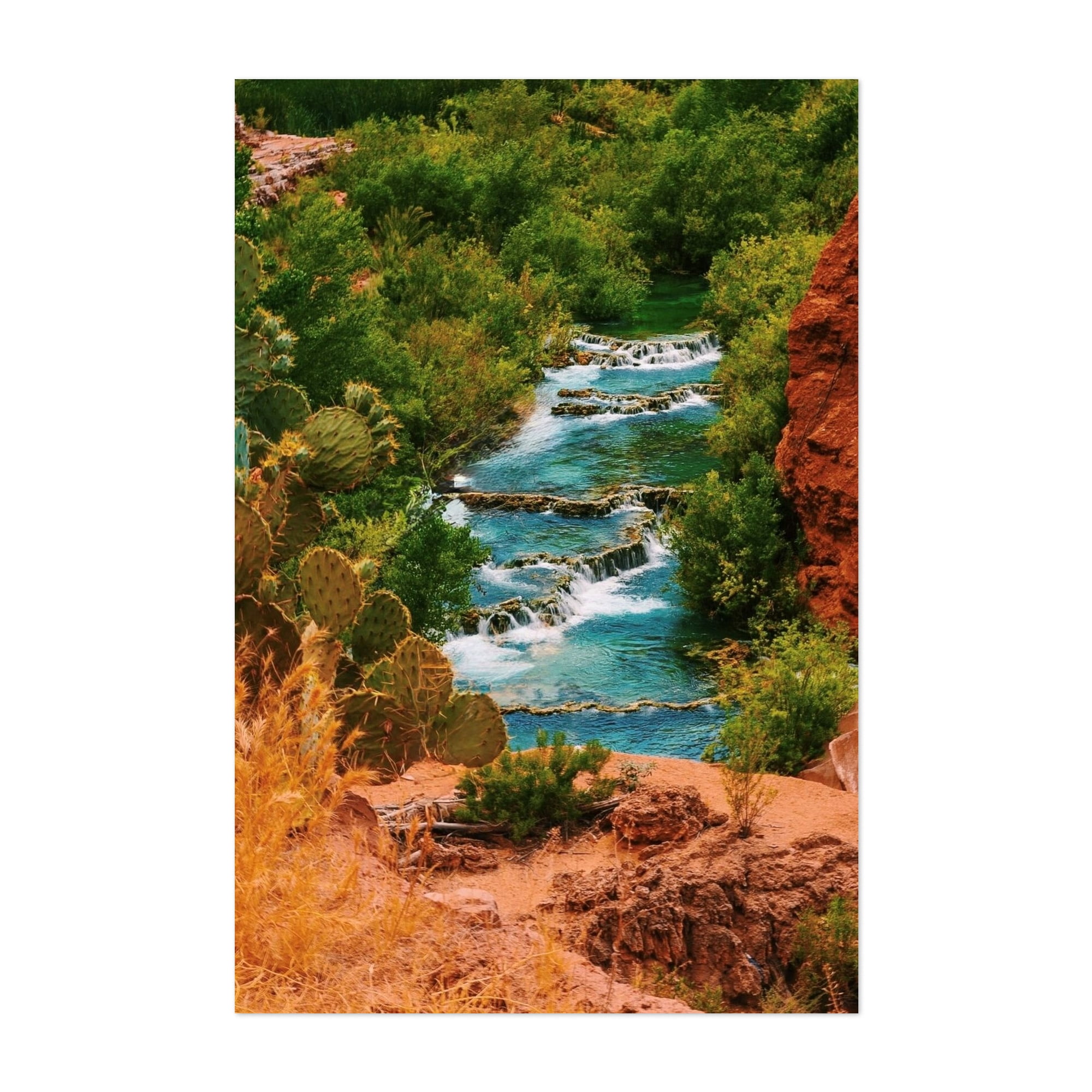 Beaver Falls - Arizona Photography Waterfall Nature Cactus Desert ...