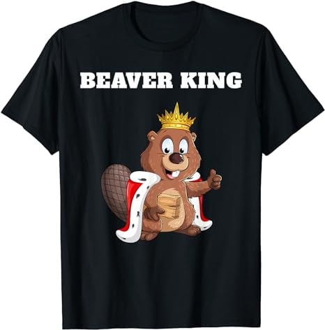 Beaver King | Mens Beaver Tshirt | Boys Beaver T-Shirt - Walmart.com