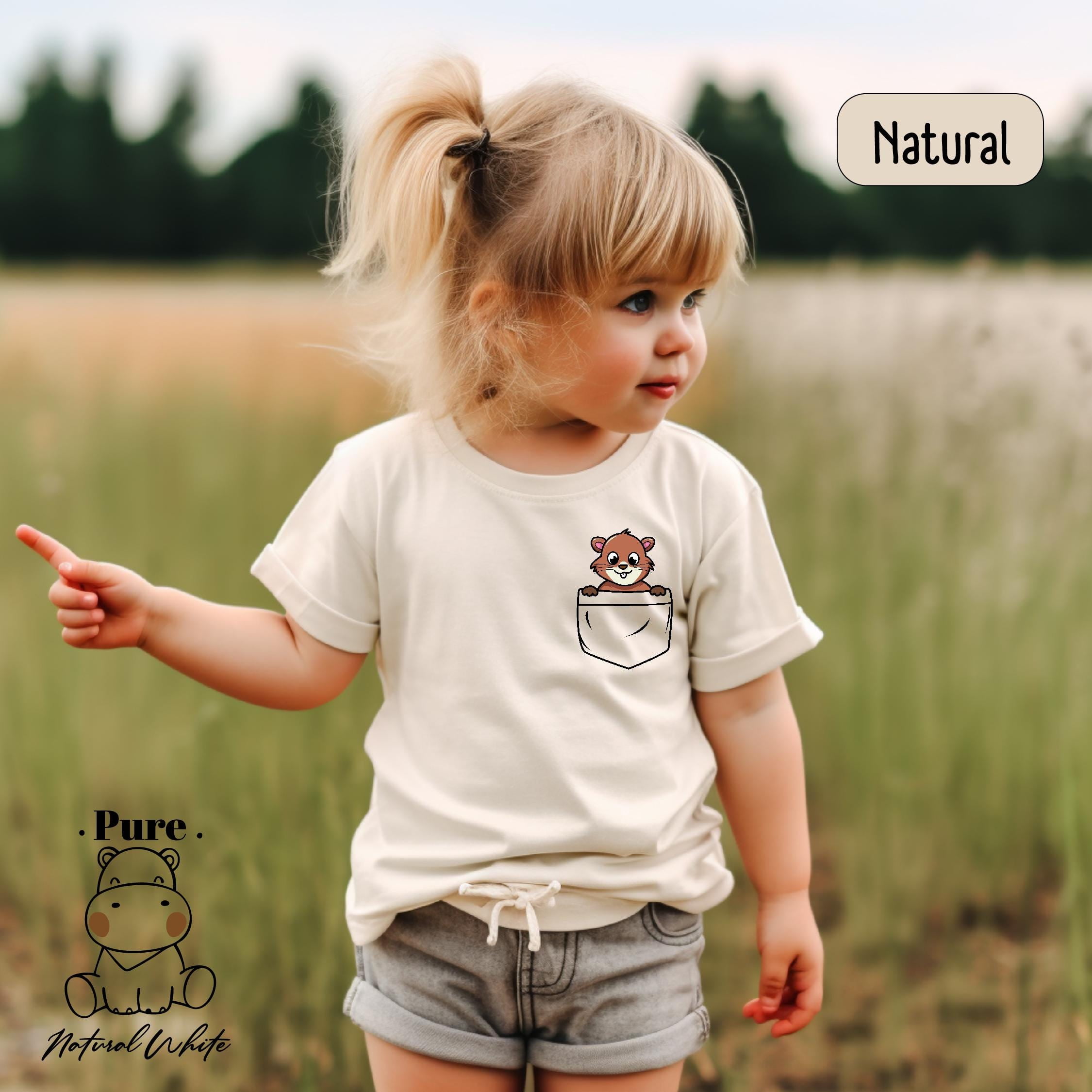 Beaver Pocket Print Toddler Tshirt, Beaver Kids Shirt, Beaver Toddler ...