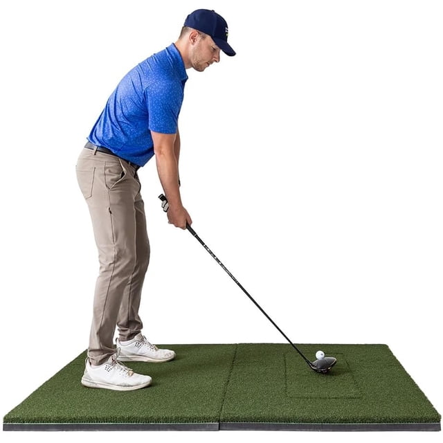 Beaver Tail Golf Simulator Mat with The Most Realistic Hitting Strip ...