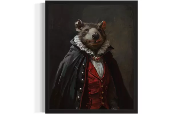 Beaver Vampire Animal Photo Art Print Poster Wall Art Painting NO ...