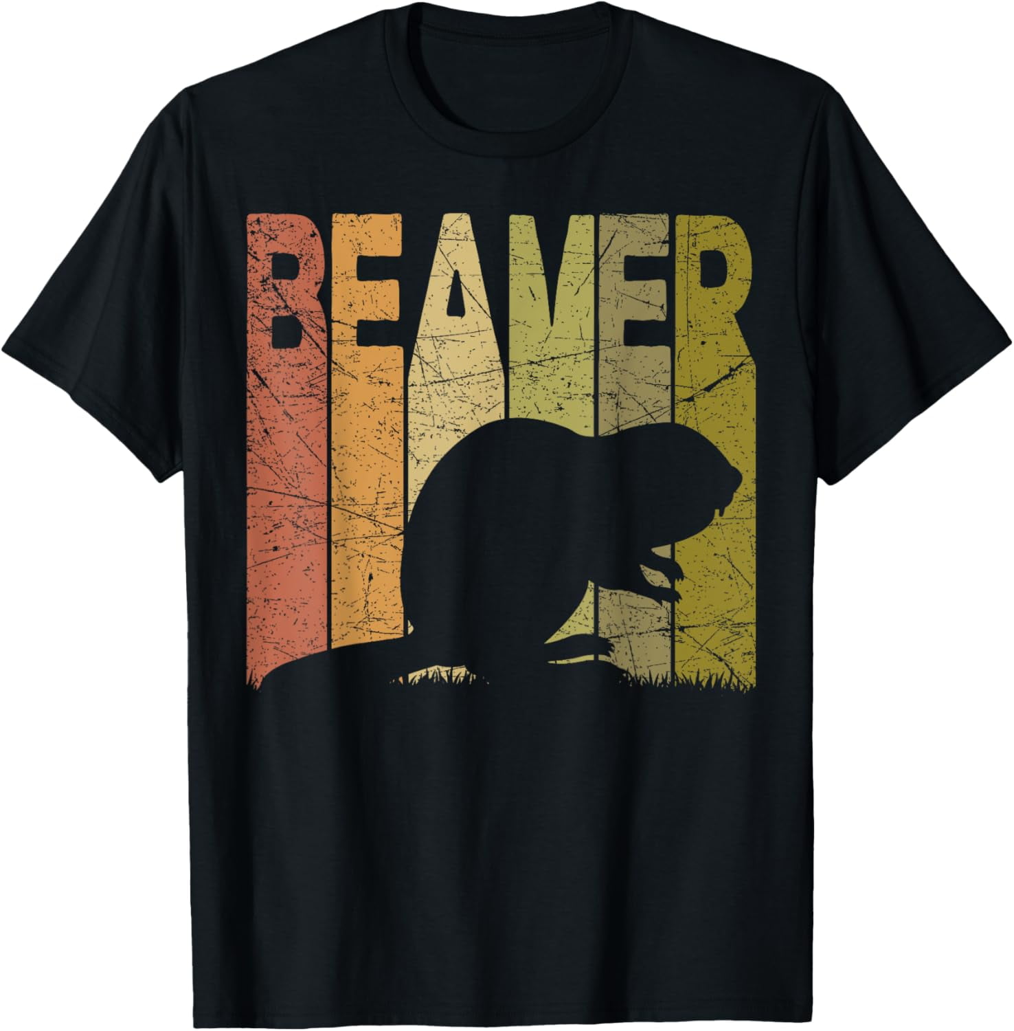 Beaver Vintage Beaver Lover Retro Beaver Rodent T-Shirt men and women ...