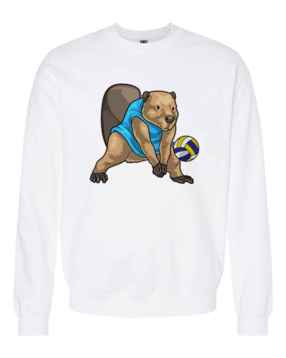 Beaver Volleyball Player Team Game Unisex Sweatshirt Active Fun up to 5XL - Walmart.com