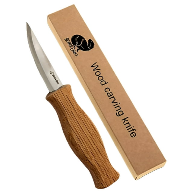 BeaverCraft Sloyd Knife C4 3.14" Wood Carving Knife for Whittling ...