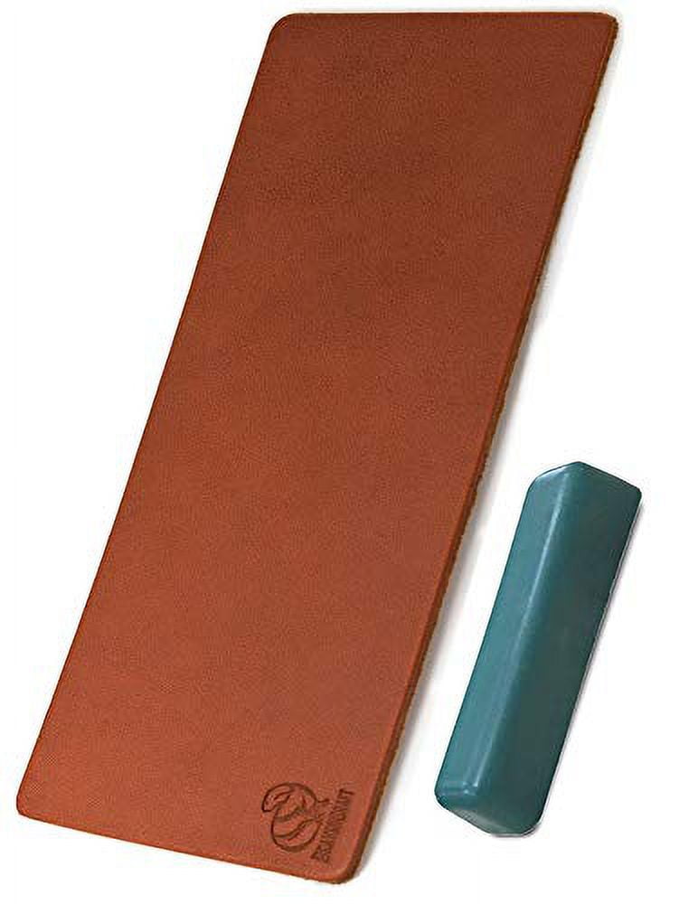 BeaverCraft Stropping Leather Strop Kit for Sharpening Knife Strop ...