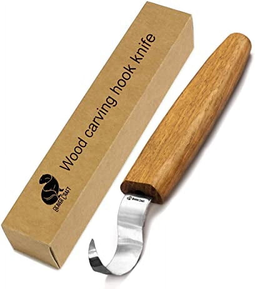 BeaverCraft Wood Carving Hook Knife SK1 for Carving Spoons Kuksa Bowls ...