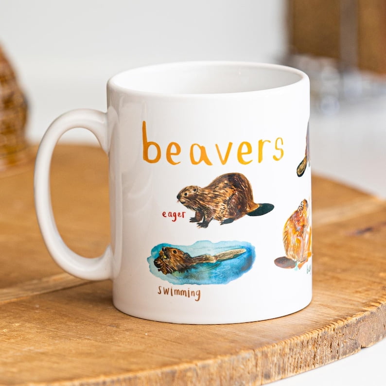 Beavers Ceramic Pun Mug, Ceramic Mug 15Oz - Walmart.com