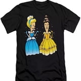 Beavis And Butthead Princess Black Cotton T Shirt Full Size S-5XL ...