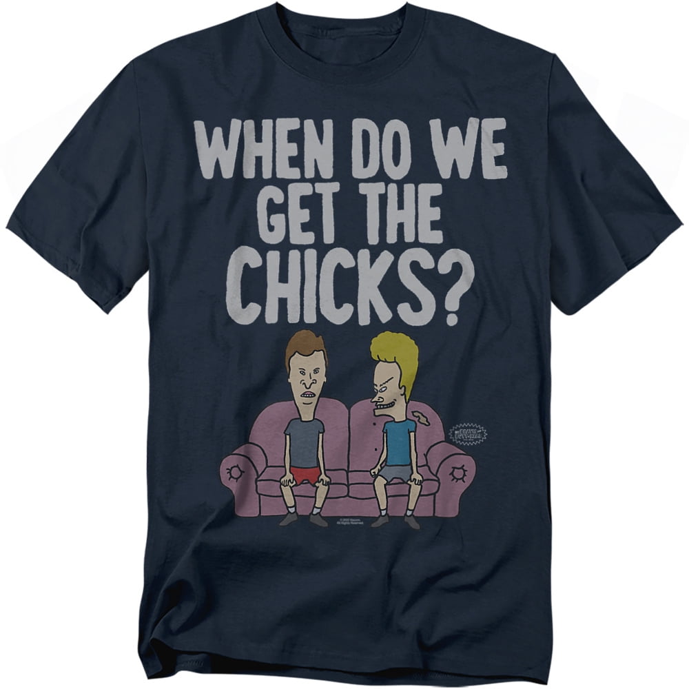 Beavis And Butthead T-Shirt Mtv When Do We Get The Chicks? Unisex ...