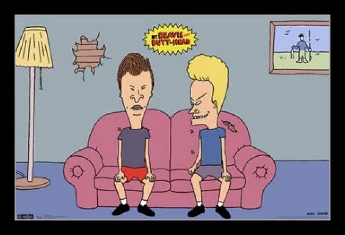 Beavis & Butt-Head - Couch Laminated & Framed Poster Print (36 x 24 ...