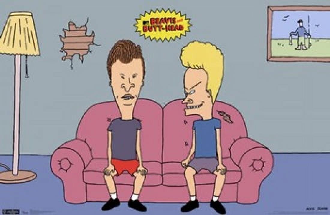 Beavis & Butt-Head - Couch Poster Print (36 x 24) - Walmart.com