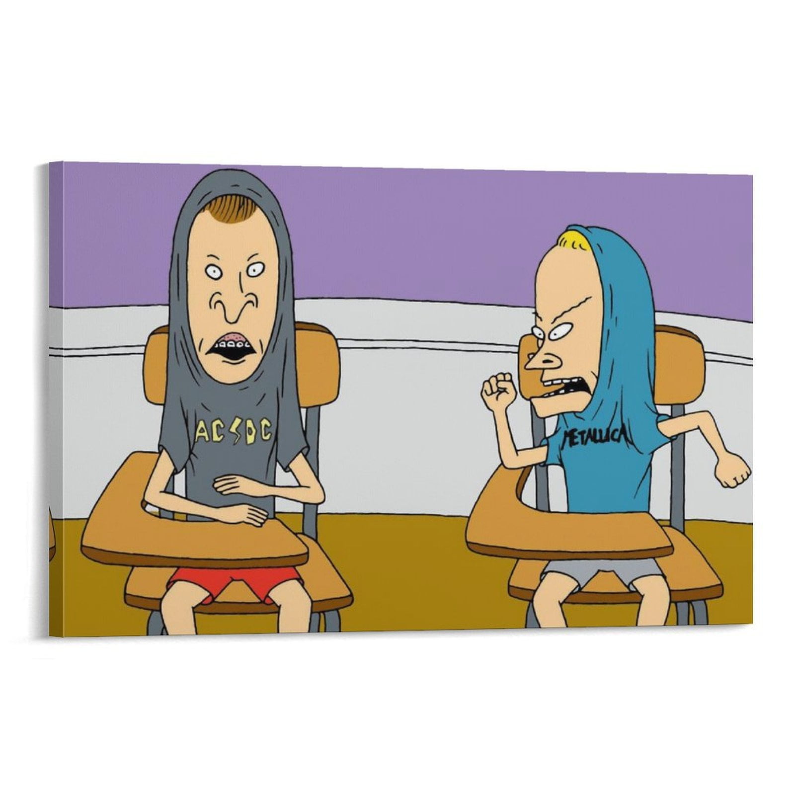 Beavis And Butthead From 1993 to 1997 Cartoon Film Poster Canvas Wall ...