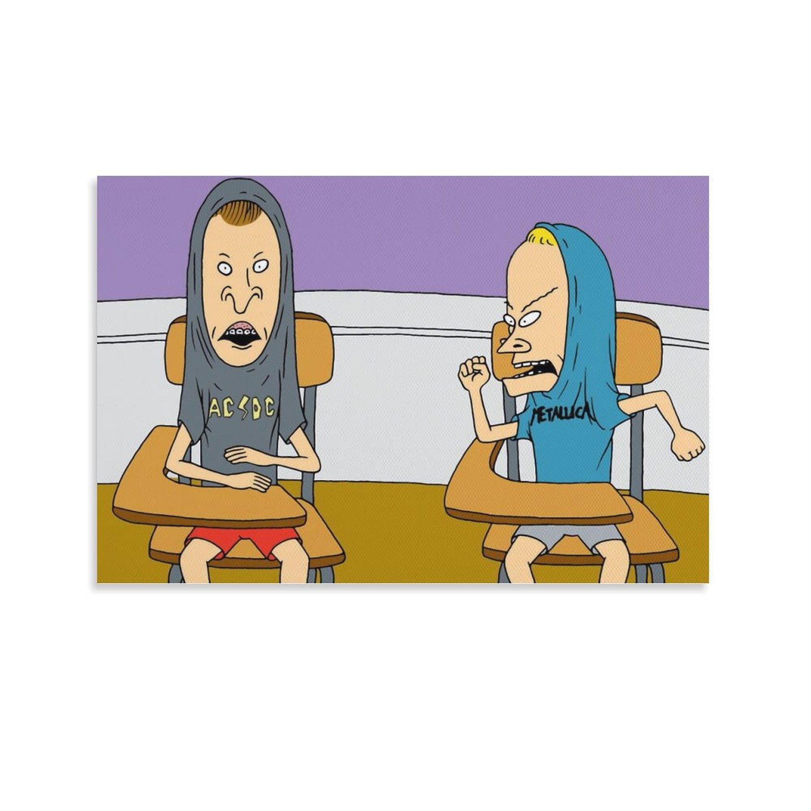 Beavis And Butthead From 1993 to 1997 Cartoon Film Poster Home Decor ...