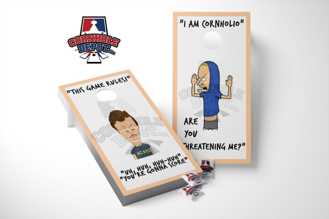 Beavis and Butt Head Cornhole Board Vinyl Wrap Skins Laminated Sticker ...