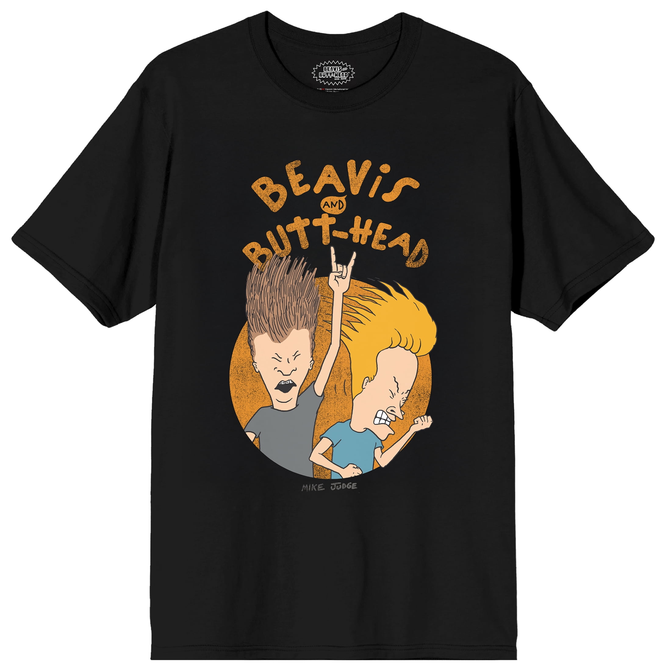 Beavis and Butt-Head Rockin' Out Adult Unisex Short Sleeve Graphic T ...