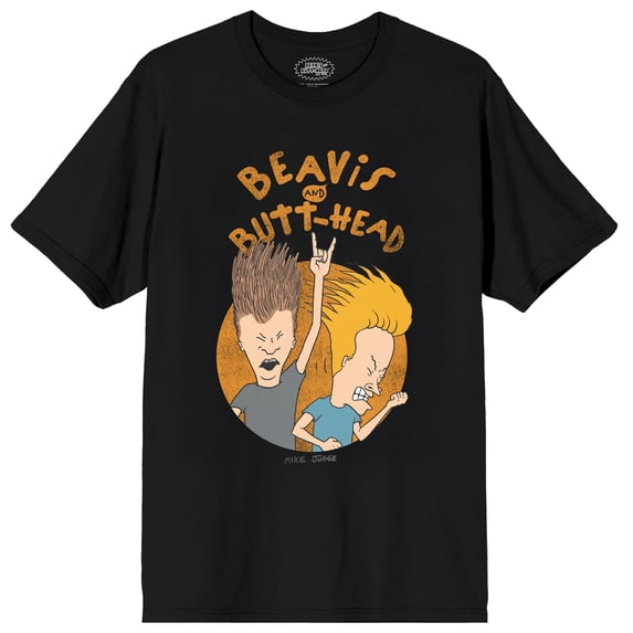 Beavis and Butt-Head Rockin' Out Adult Unisex Short Sleeve Graphic T ...
