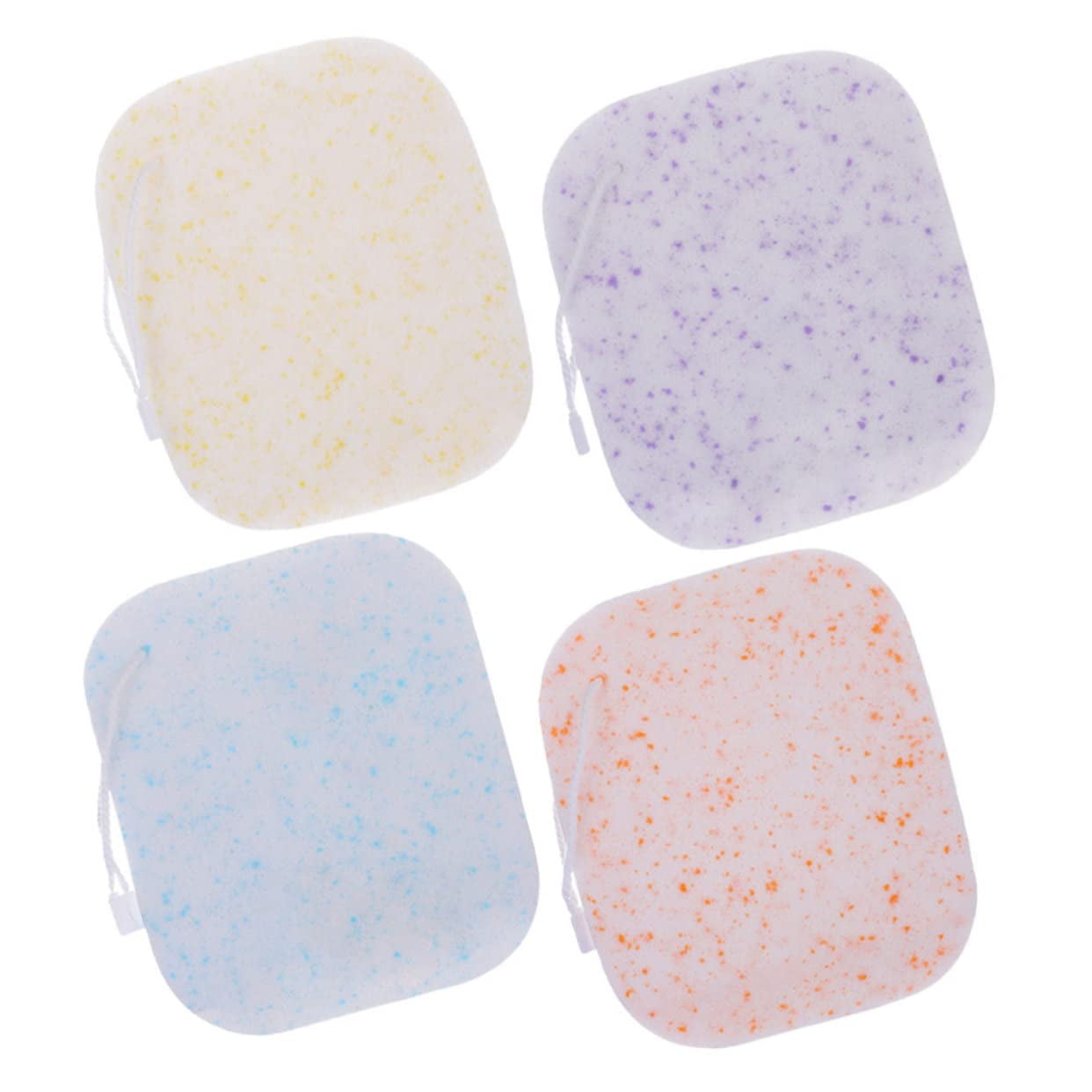 Beavorty 4pcs Facial Cleaning DHF10 Sponges for Gentle Exfoliation and ...